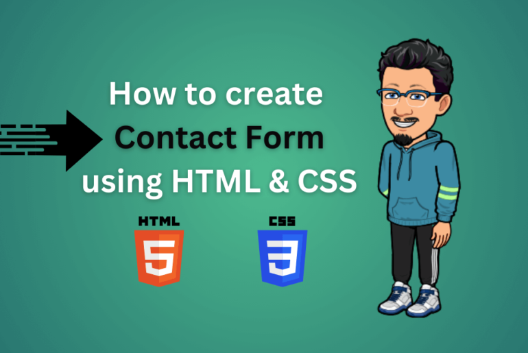 How to create a contact form in HTML CSS code