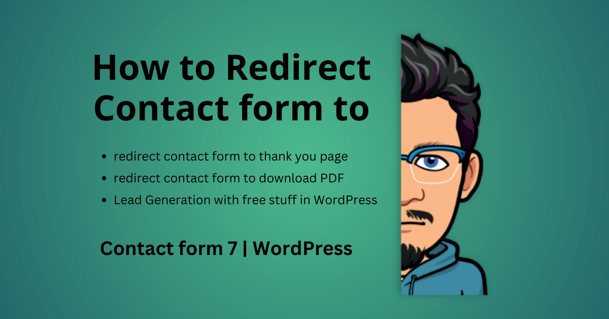 How To Redirect Contact Form 7 After Form Submission Wordpress